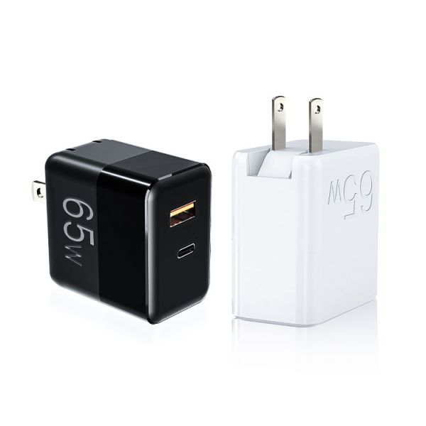 Quality GaN Charger For Mobile Phone iphone Charger Portable Quick Charge Adapter EU US UK Plug PD 65W USB GaN Charger for sale