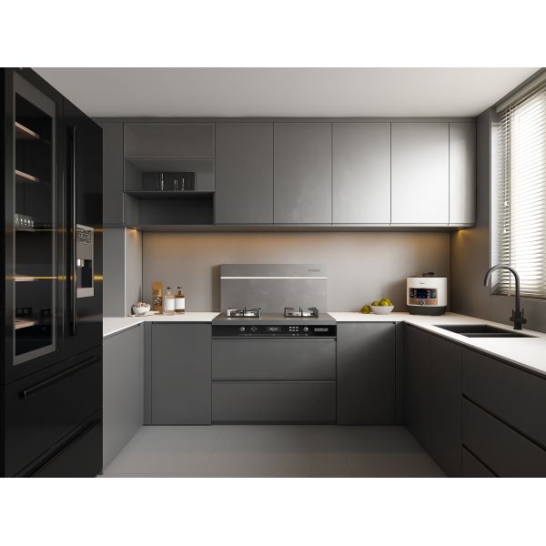 Quality MC World Best High End Kitchen Cabinets / Top Rated Rta Kitchen Cabinets For Apartment Hotel for sale