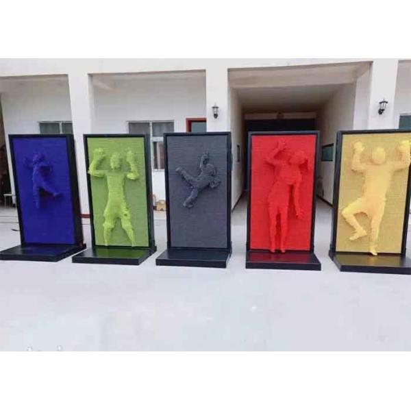 Quality 3D Clone Sculpture Pin Art Wall 1065*1250*2200 Mm Toy Needle Board Playing for sale