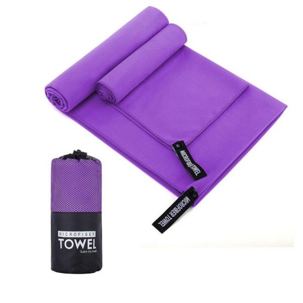 Quality Thin And Light Weight Microfiber Travel Towel Quick Dry Suede Fabric for sale