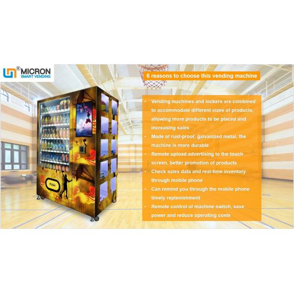 Quality Basketball Drinks Combination Vending Machine Support Electronic Wallet Payment for sale