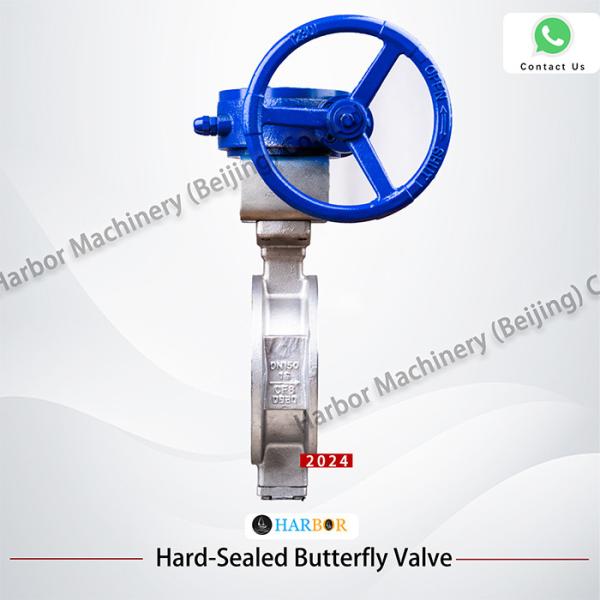 Quality Cast Steel Triple Eccentric Manual Worm Gear Wafer Butterfly Valve D373H-16C in for sale