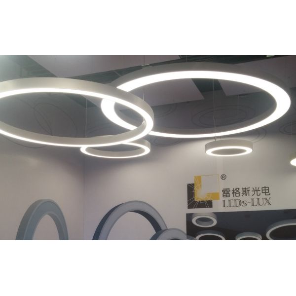 Quality SMD5630 Led Circle Pendant Light IP20 Trimless Recessed Linear Lighting for sale