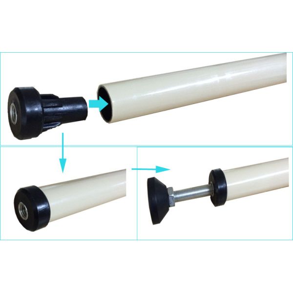 Quality Black Screw Adjuster Pipe Rack Fittings For Pipe Racking System for sale