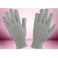 Quality PVC Dots Cotton Knitted Gloves Seamless Construction Non Toxic Materials for sale