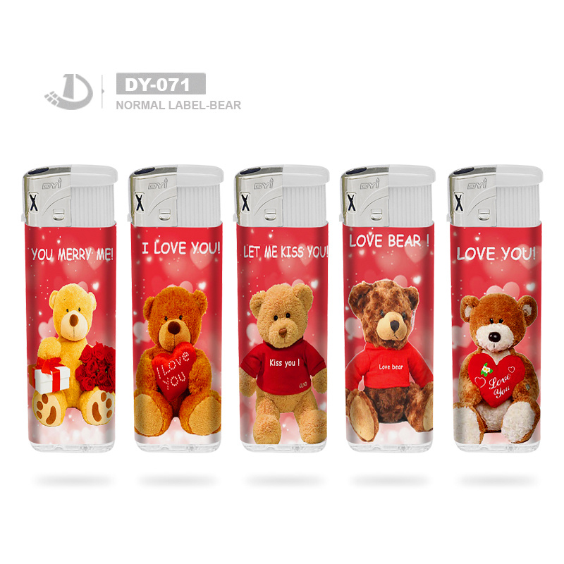 Dongyi Dy-F6 LED Lighter Flint Disposable Gas Lighter with Five Colors