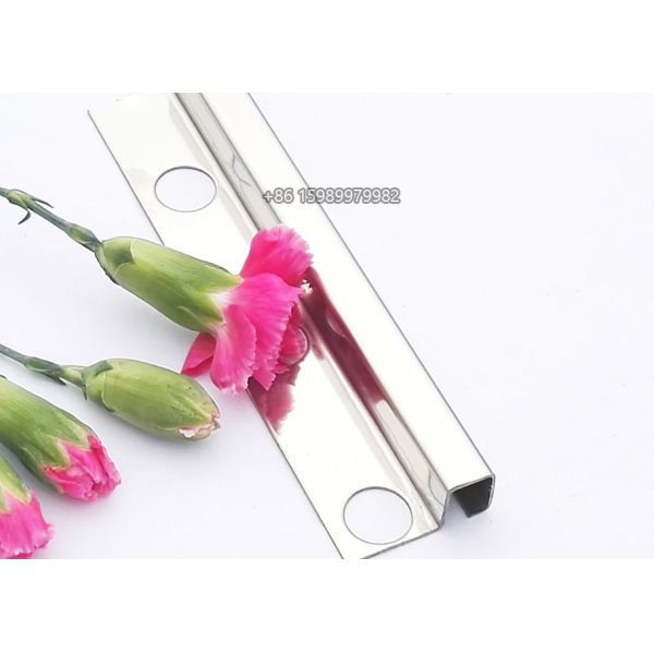 Quality Mirror Effect Stainless Steel Tile Trim with 8mm / 10mm square edge for sale