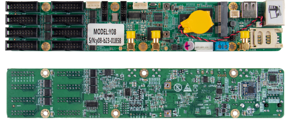 Quality Sysolution Android Control Card Y08 | 8 HUB75E port| 170,000 pixels|WIFI|4G|USB for sale