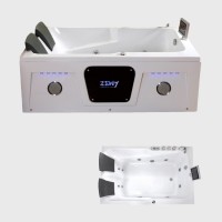 Quality Garden LUCITE Acrylic Resin 72 Inch Freestanding Jetted Tub Hot Spring Soaking for sale