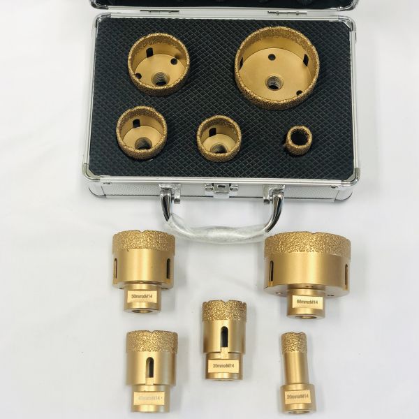Quality Wax Filled Dry Porcelain Diamond Core Drill Bits 20-68mm Outer Diameter for sale