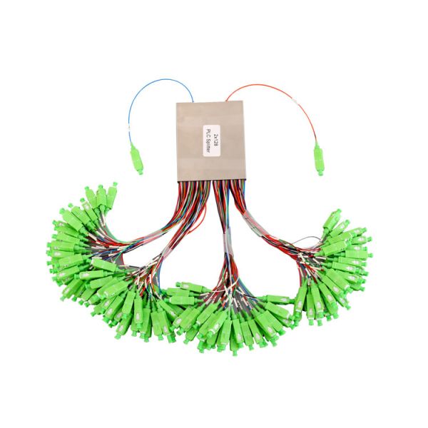 Quality SC APC Mini PLC Splitter 2X2 2x4 2X8 2X16 2X32 2x64 2x128 FTTH Fiber Optic Splitter for sale