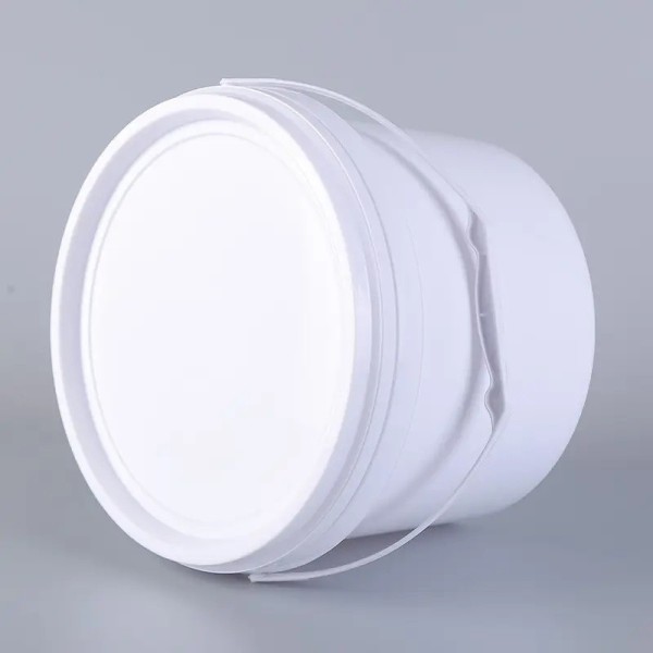 Quality Stackable Plant Seed Keeper Round Plastic Bucket With Silk Screen Printing for sale