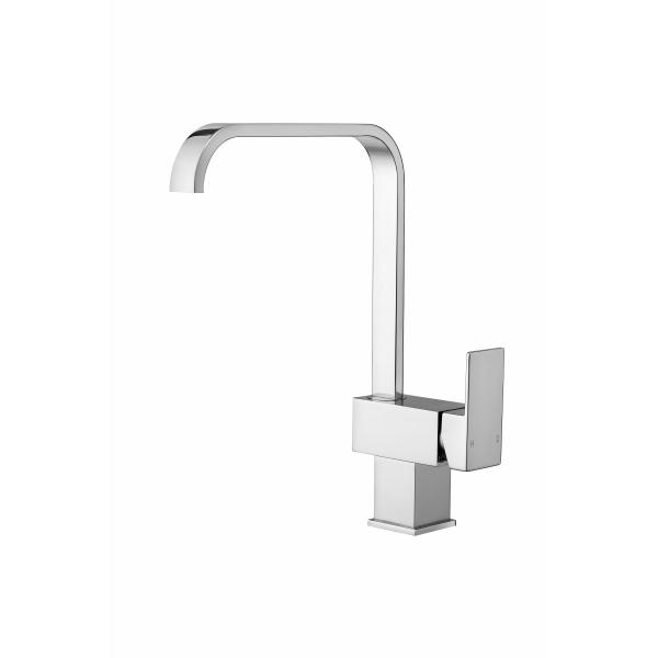 Quality Chrome Single Lever Modern Kitchen Mixer Tap 3 Year Warranty for sale