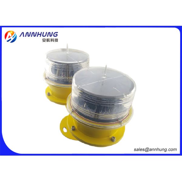 Quality Low Intensity Solar Powered LED Aviation Obstruction Light for Aircraft Warning for sale