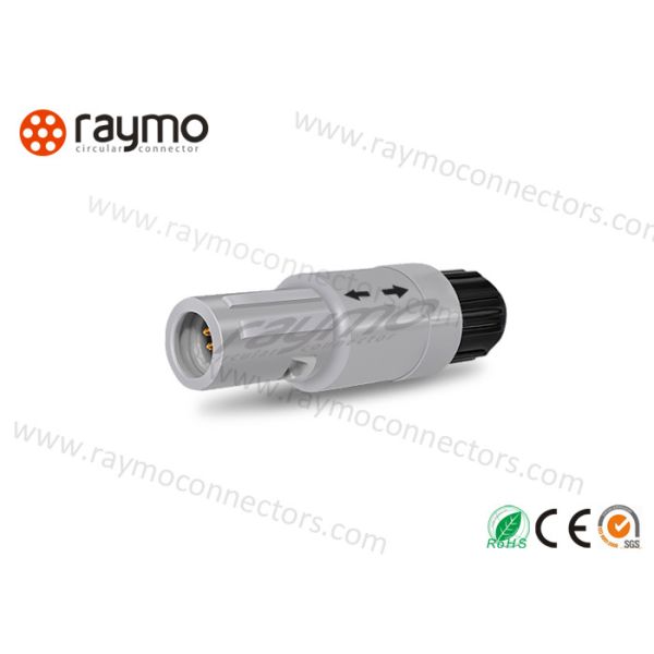 Quality Security 2pin Medical Plastic Push Pull Connectors Gray PC PSU shell for sale
