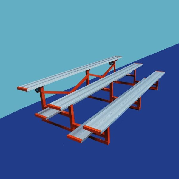 Quality Aluminum Outdoor Metal Bleachers with 2050mm/4068mm Length 1620mm Width and 656mm Height for Stadiums for sale
