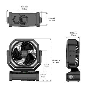 Quality Socool Fan Portable 20000mAh Remote Controlled Multifunction Outdoor Camping Fan for sale