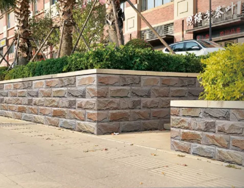 Quality Beige CE Scratch Resistant Outdoor Stone Cladding Tiles 20x40cm for sale