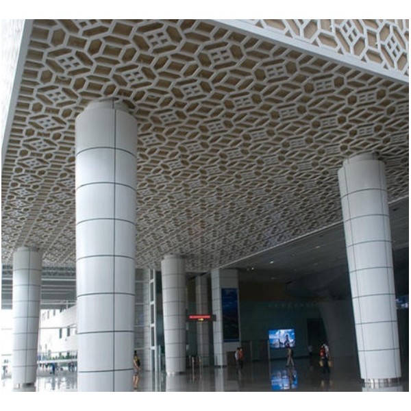 Quality Semicircle Column Exterior Cladding Panels Aluminum Perforation for sale