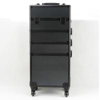 Quality Aluminum Trolley Makeup Case/Pro Makeup Case with Locks and Dividers for Secure for sale