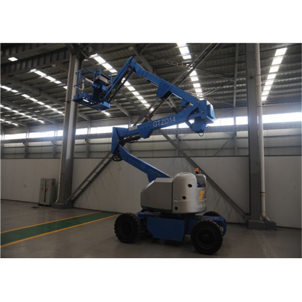 Quality Customerized Intellectualization Trailer Mounted Boom Lift , Mini Boom Lift Non Pollution for sale