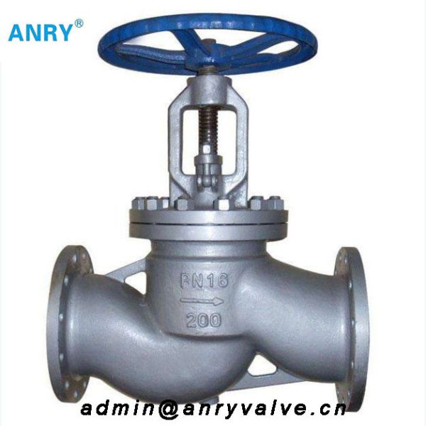 Quality Flanged RF Plug Disc Globe Valve Straight Pattern DIN F4 Rising Stem for sale