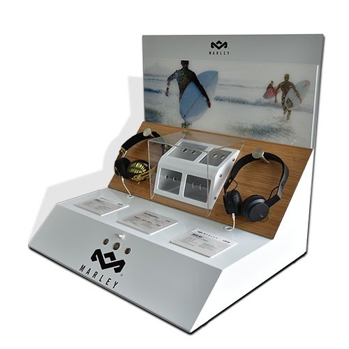 Quality Headphone Counter Metal POP Displays Acrylic Material Multiscene for sale