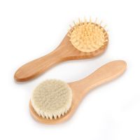 Quality Eco Friendly Wooden Baby Brush And Comb Set Baby Shower Brush Comfortable for sale