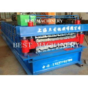 Quality Color Trapezoidal IBR Steel Roof Roll Forming Machine Hydraulic Cutting Device for sale