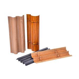 Quality Waterproof Aluminum Profiles Wooden Grain Great Wall Panel For Wall Decoration for sale