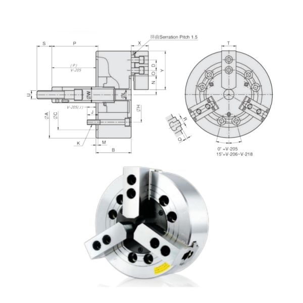 Quality Machine irregular Long Special workpieces Chuck AutoStrong 2 3 4 Jaw Wedge Type for sale