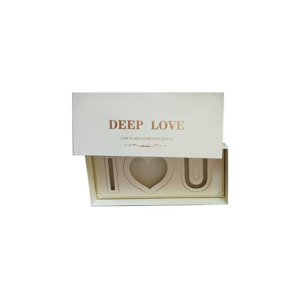 Quality CMYK Rectangular Cardboard Flower Box With Liners And Foams for sale