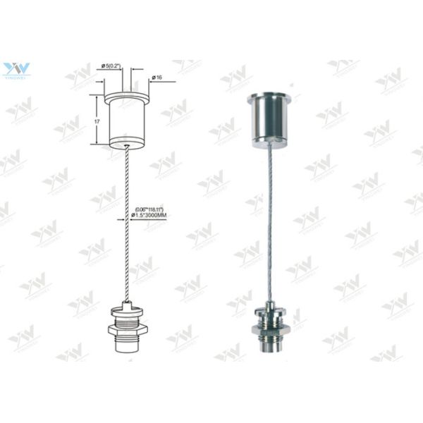 Quality LED Panel Light Hanging Kit Adjustable Galvanized Stainless Steel Cable for sale