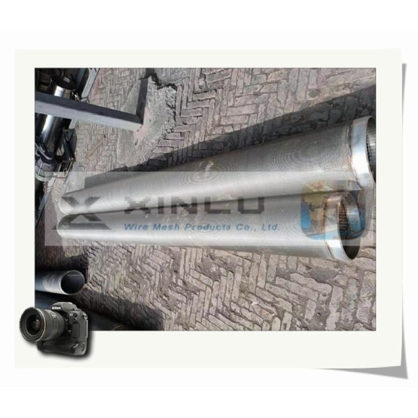 Quality Trapezoidal Wire Wrapped Water Well Screen Pipe SS304 SS316L With Thread Joint for sale