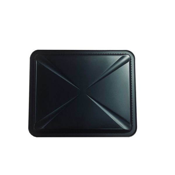 Quality Cold Resistant Plastic Food Serving Plate Black PP Blister Tray for Beef Slice for sale