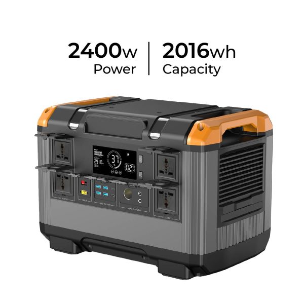 Quality 2400W 2000W Portable Power Station Pure Sine Wave Inverter Type  With Special Feature Flashlight for sale