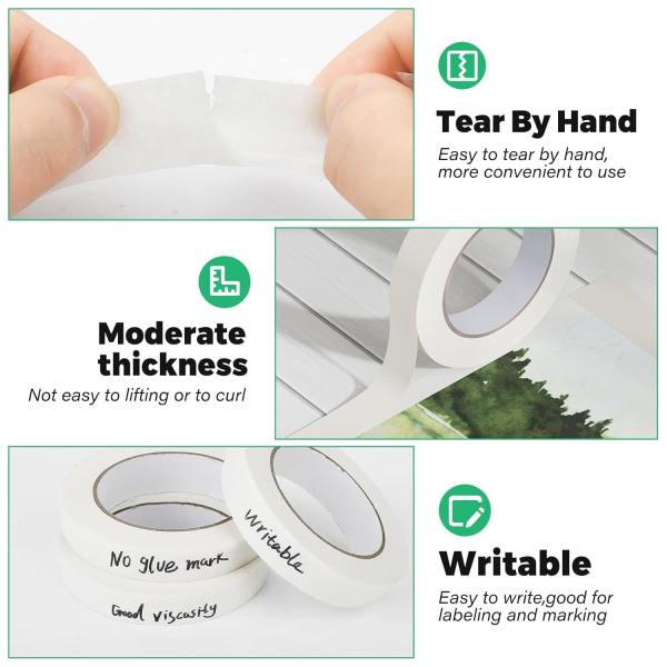 Quality Wholesale Custom White Crepe Paper Masking Tape for sale