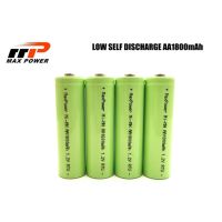 Quality 500 Cycles 1.2V AA 1800mAh NIMH Battery Cell MSDS UN38.3 for sale