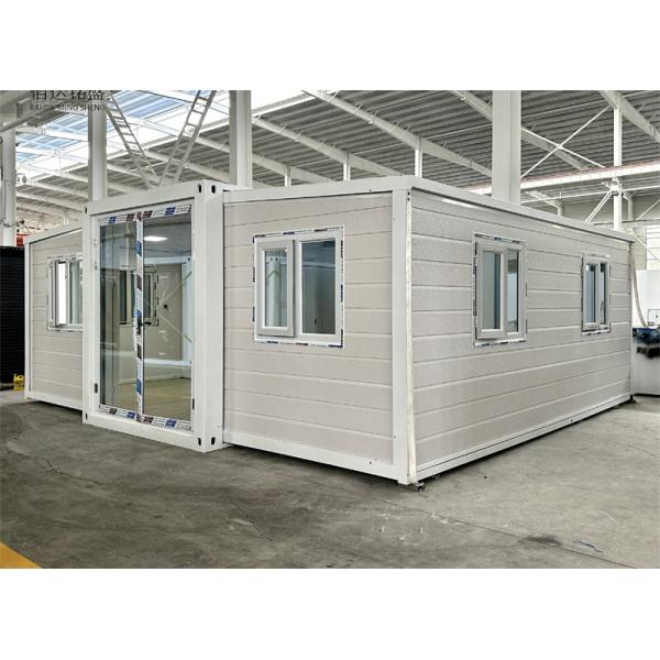 Quality 20-foot ivory white expanded container house with bathroom for sale