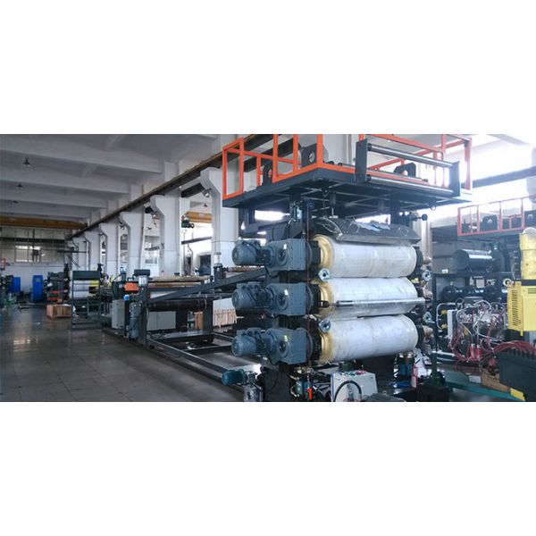 Three Layer PC ABS Sheet Extrusion Machine for Making Baggage Luggage Case