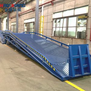 Quality 10m Blue Folding Loading Ramp Durable 10000kg Steel Easy To Transport for sale