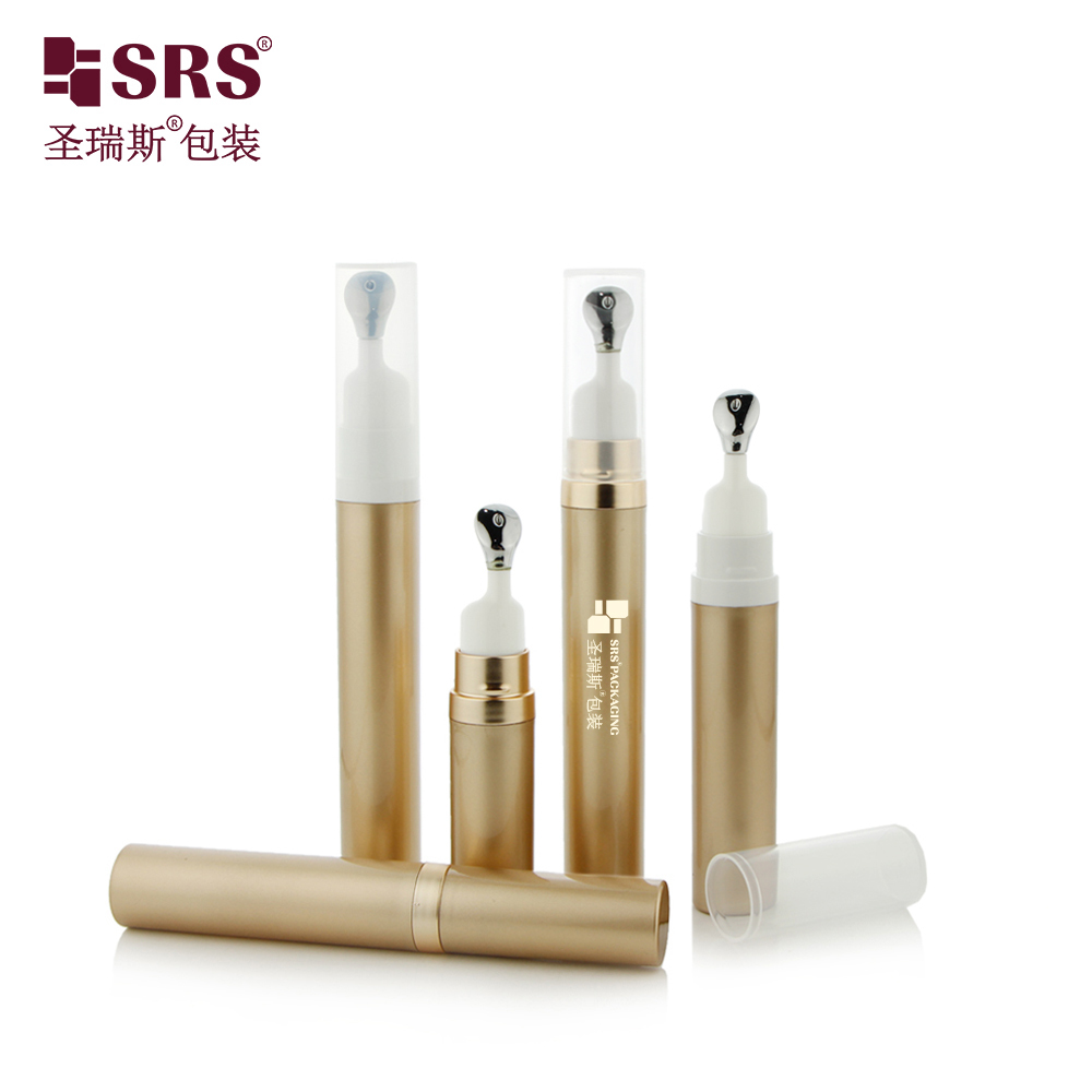 Quality A0035B 7.5ml 10ml 15ml Empty Snap On Zinc Metal Applicator Head Airless Pump for sale