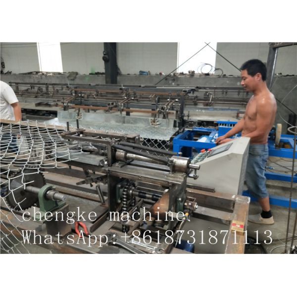 Quality PLC Control Fully Automatic single wire Chain Link Fence Machine fast and for sale
