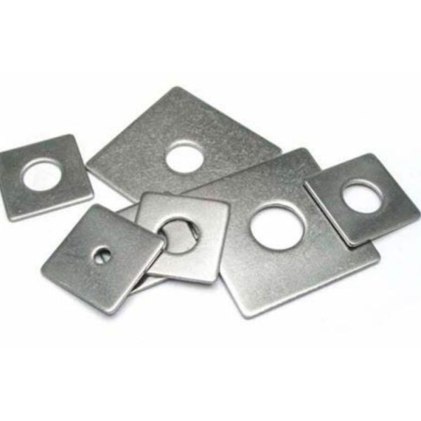 Quality M10 M16 Carbon Steel washer SS 304 SS 316 A2 A4-80 Square washer Customized size for sale