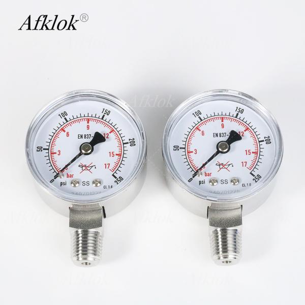 Quality Industrial Grade Pressure Gauges mbar for Environment Temperature -20- 80C for sale