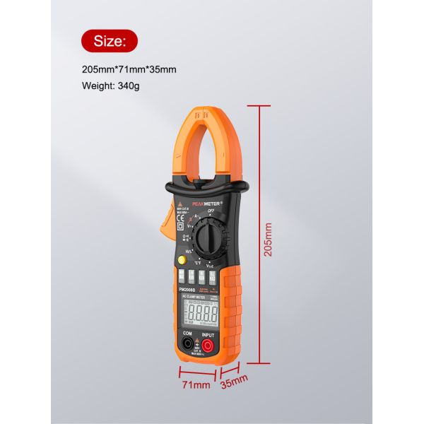 Quality Auto and Manual Range Digital Clamp Meter T-RMS INRUSH Current meter MAX MIN for sale