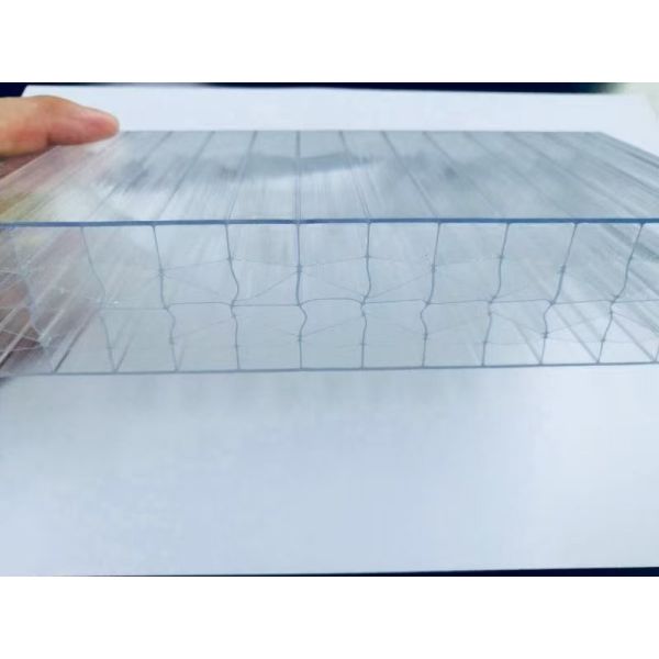 Quality 16mm-32mm X Structure Polycarbonate Sheet Multiwall UV Coating Plastic Clear for sale