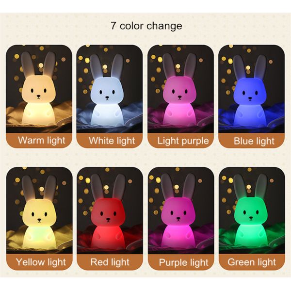 Quality Custom LED Night Light Bedroom Lamp Touch Sensor Room Decor Cute Gift for sale