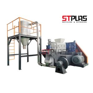 Quality 300kg/H Single Screw Sgs Plastic Squeezing Machine Film Granulator for sale
