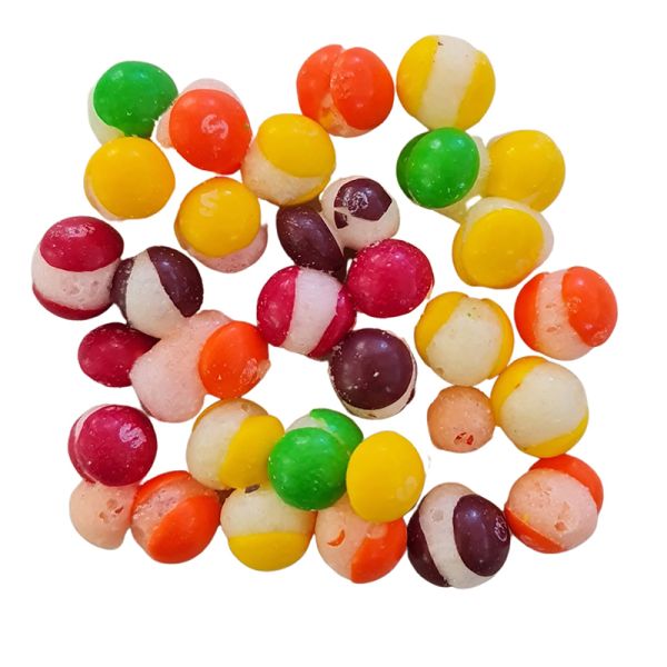 Quality Multicolor Fruit Flavour Freeze Dried Candy Bulk Crispy Gummy Bean Snacks for sale